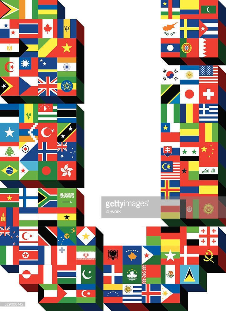 Heraldry of Life: ARTISTIC ALPHABET with Flags of the World