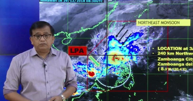 LPA PAGASA weather update December 30, 2018 - The Summit Express