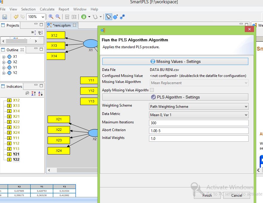 Evaluasi Model Pengukuran (Outer Model) pada Analisis PLS