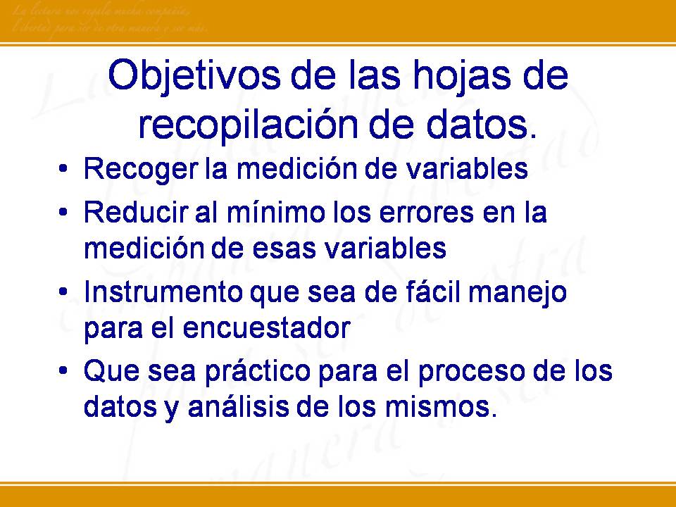 Recogida de datos en un estudio de investigación