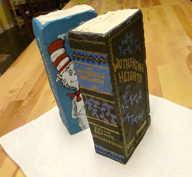 Make it easy crafts: Painted brick book tutorial