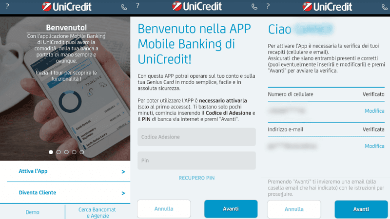 Prestiti personali da mobile con app banking UniCredit