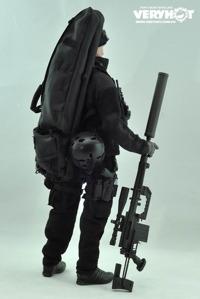 toyhaven: Incoming: VeryHot 1/6 scale Black Action Sniper 12-inch Figure