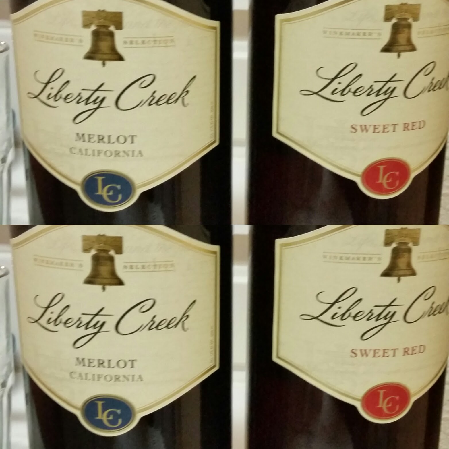 The Winos' Wine Guide: Liberty Creek Merlot and Sweet Red