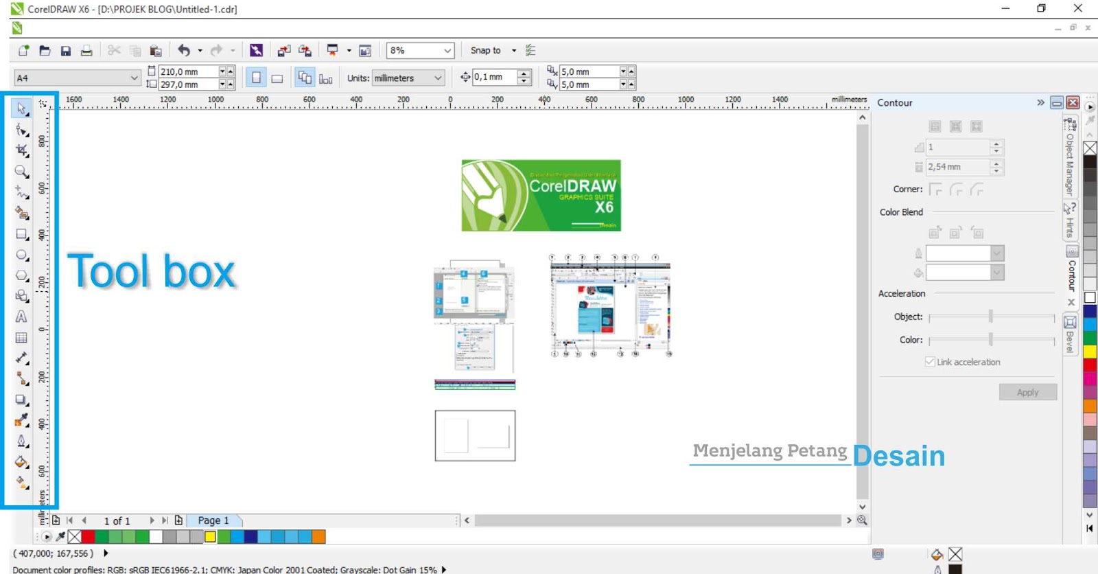 Tutorial Dasar dan Pengenalan User Interface CorelDRAW X6 - MP Tutorial ...