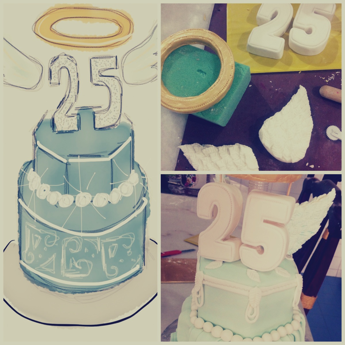 Kouture Cakes: Angles Theme Fondant Cakes