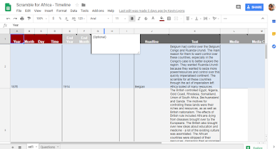 Digital History Farm: Scramble for Africa - Making Timelines With The ...
