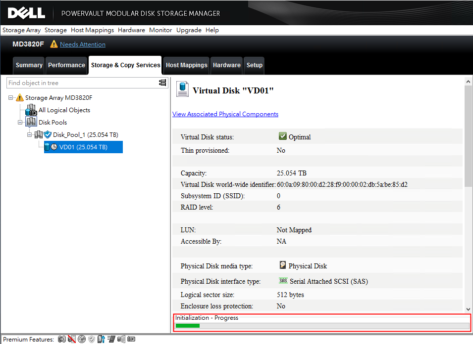 鳥類的打工日誌: Dell PowerVault MD32/MD34/MD36/MD38 Series 安裝教學（一）初始設定與Disk Pool設定