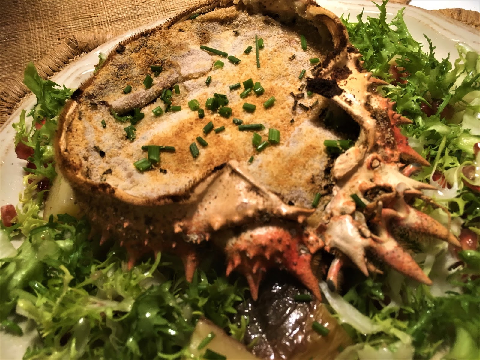 El gastrónomo: Centollo gratinado con bechamel