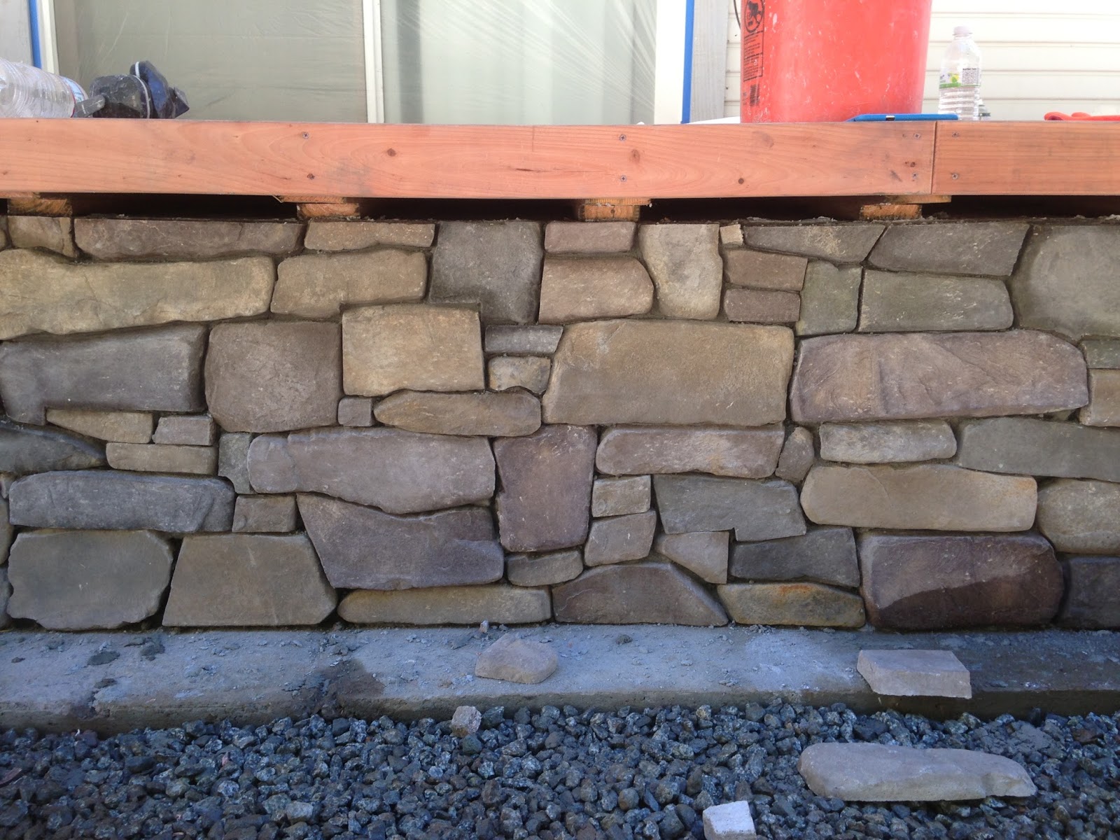 Living Waters Landscaping Asheville: Stone Veneer Project