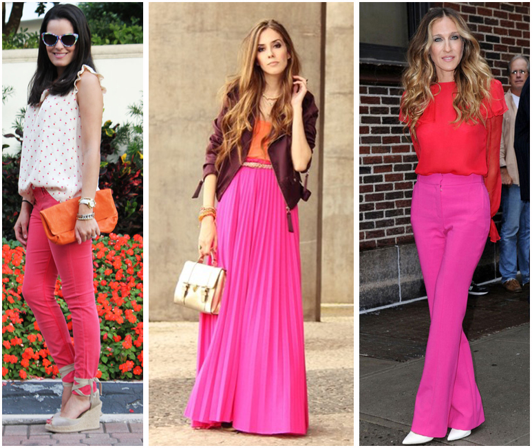 Moda Todo Dia : 27 Ideias de looks com peças de cor rosa