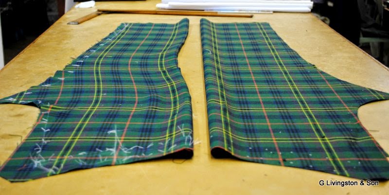 Scottish Bespoke Tailoring: Military cut trews without side seam