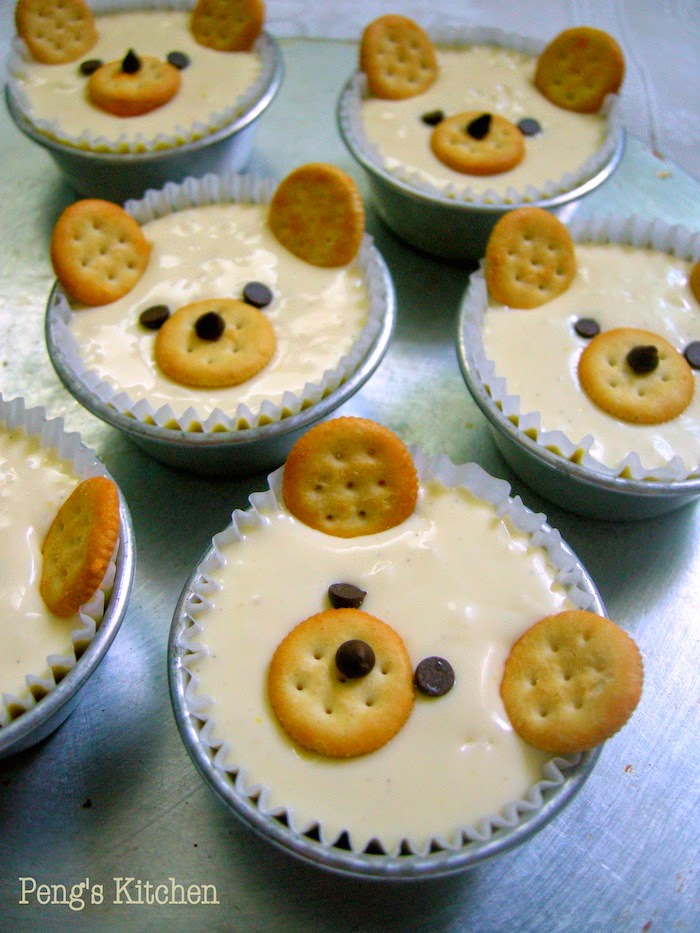 Peng's Kitchen: Beary Cute Baked Cheesecake