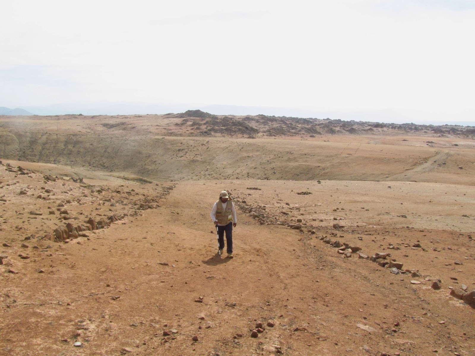 Un camino inca junto al mar
