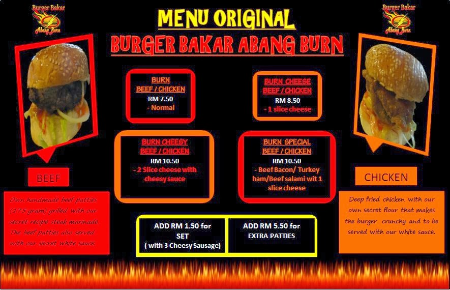 Charmaine's : Klang Jaya Fried Chicken & Burger Bakar Abang Burn