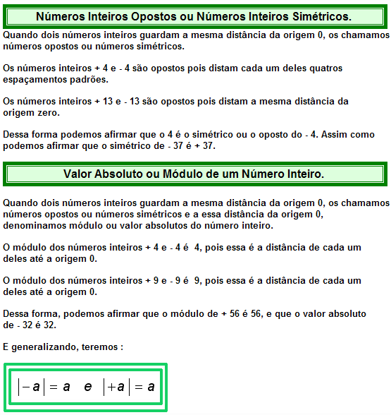 INFORMÁTICA EDUCATIVA NA ESCOLA FRANCISCO ZILLI: NÚMEROS INTEIROS ...