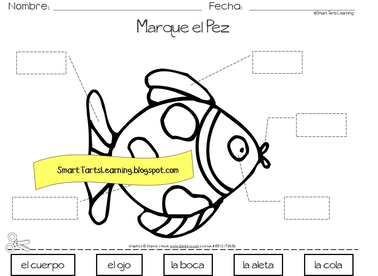 SmartTartsLearning: My First Spanish Post A Fishy Bundle... Olé!!