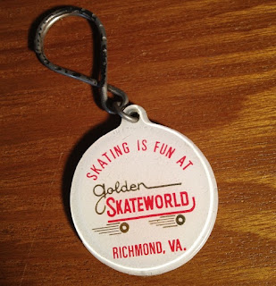 Backstory Antiques: Golden Skateworld in Richmond keychain
