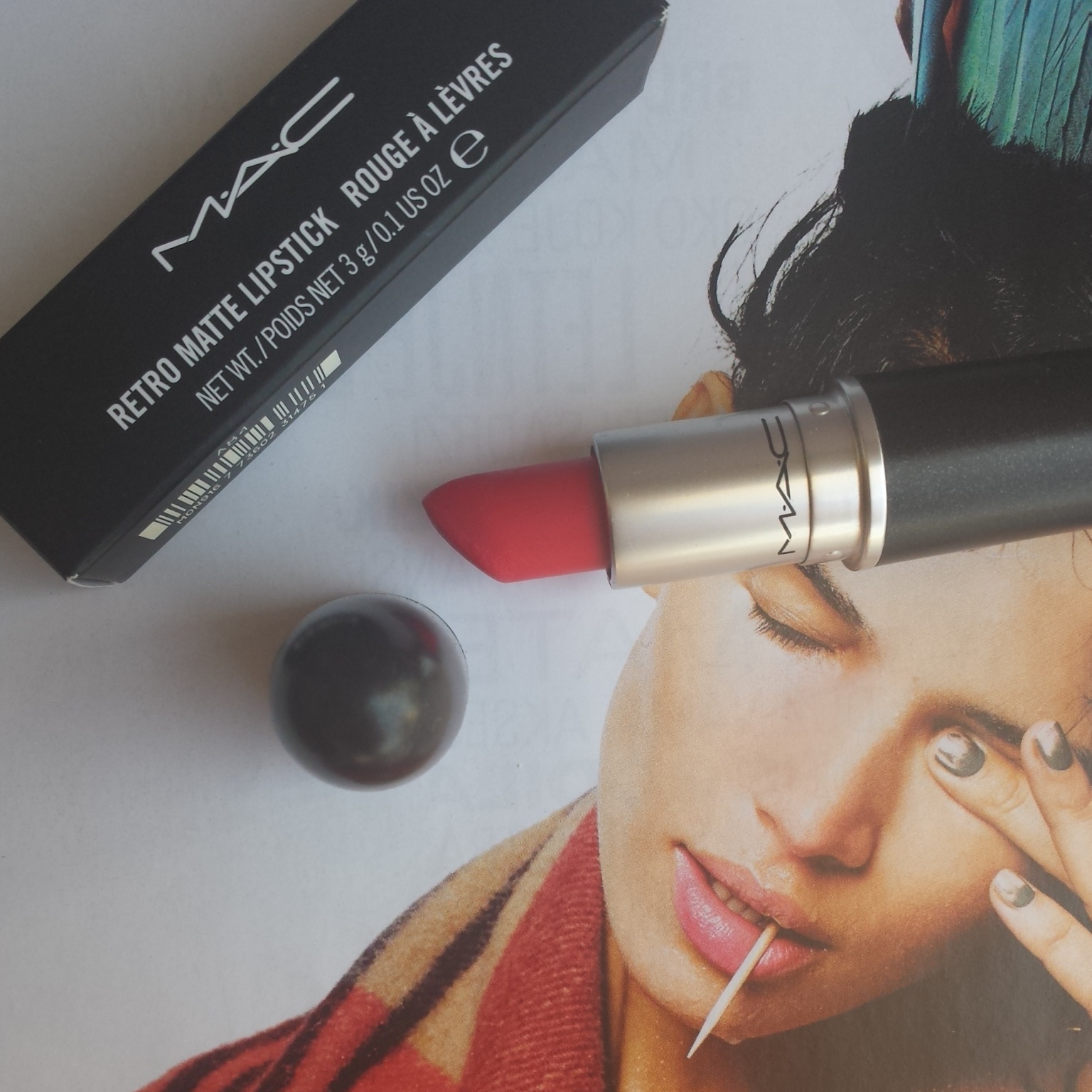 MAC Relentlessly Red lipstick