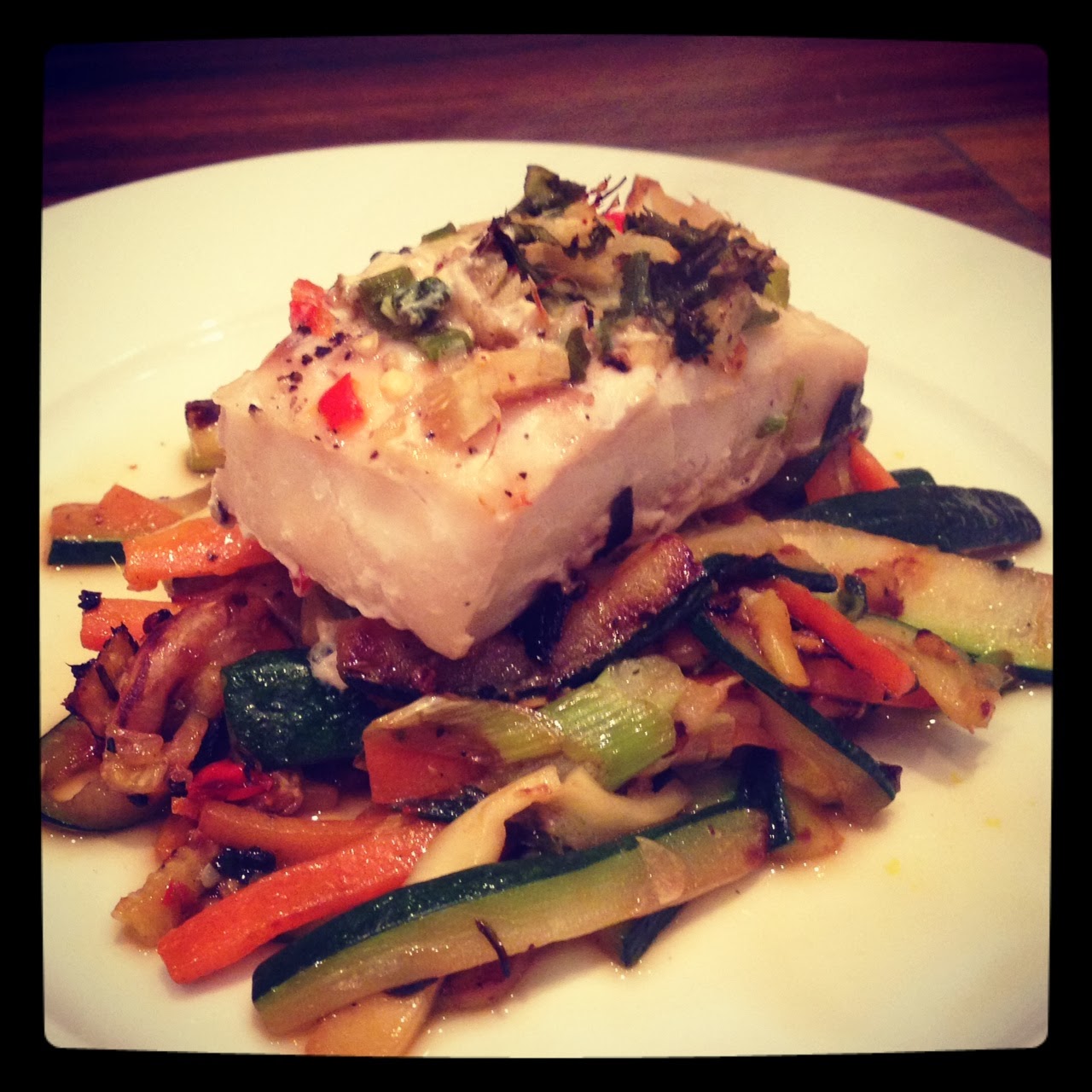 clean & simple: Asian Cod Parcels and Stir Fry