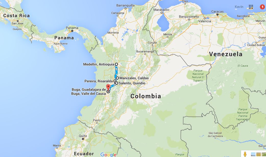 Travel with Kevin and Ruth: Travel day! Filandia to Buga, Colombia.