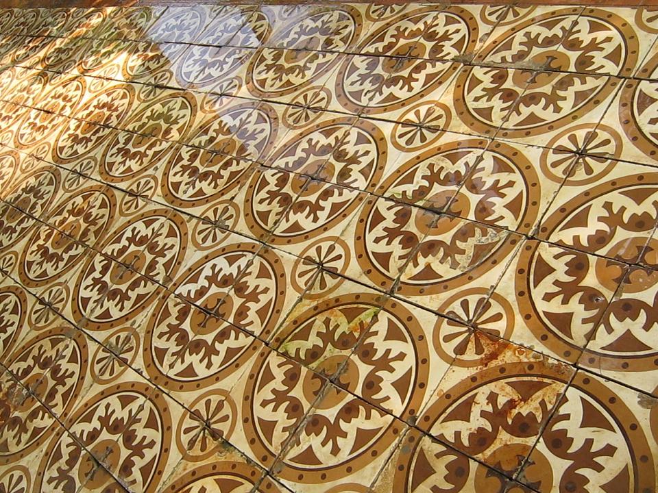 Ubin (Tegel) Art Nouveau | Barang Antik Klasik