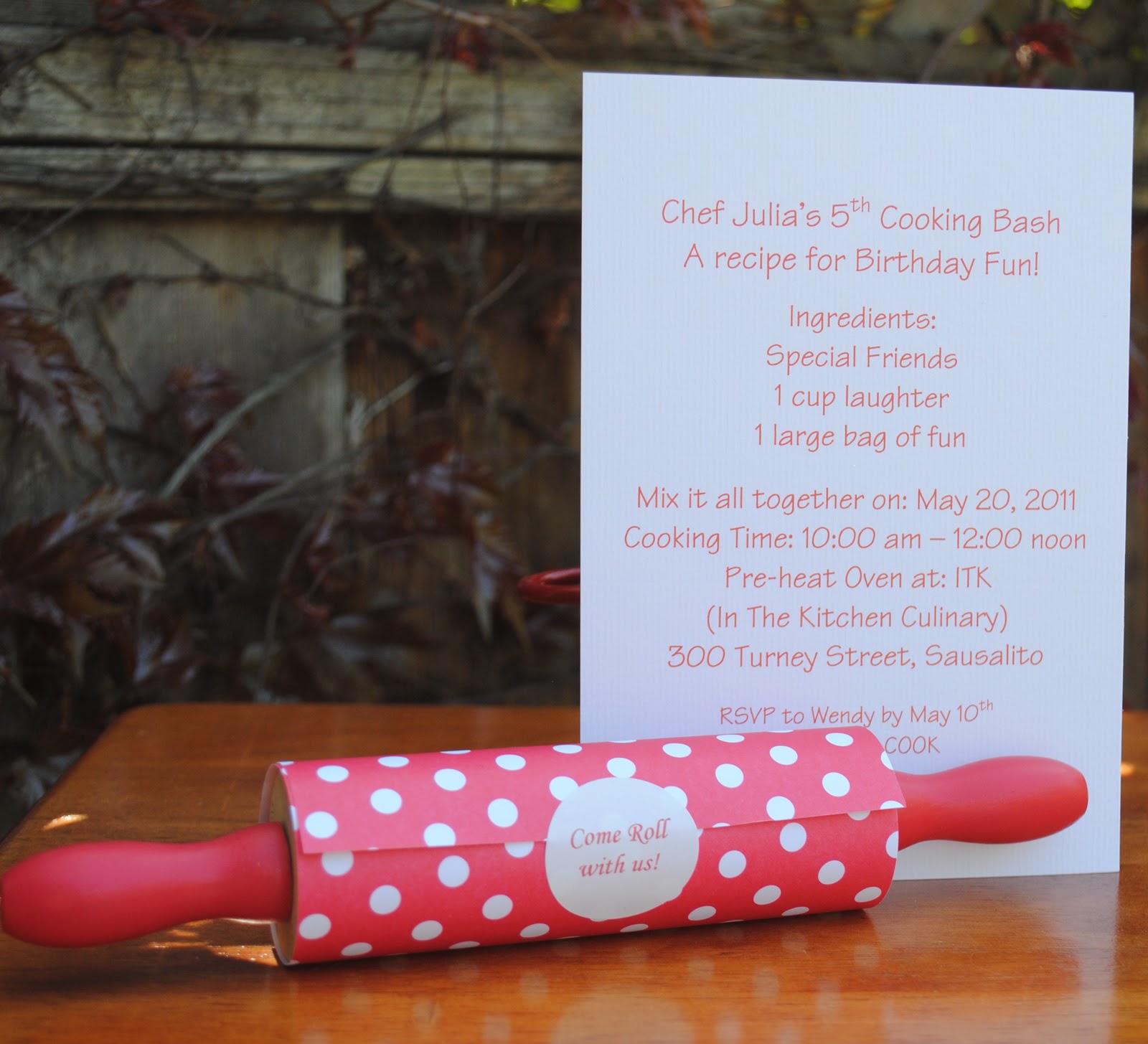 Jac o' lyn Murphy: A New Batch of Cooking Party Invitations...Rolling ...