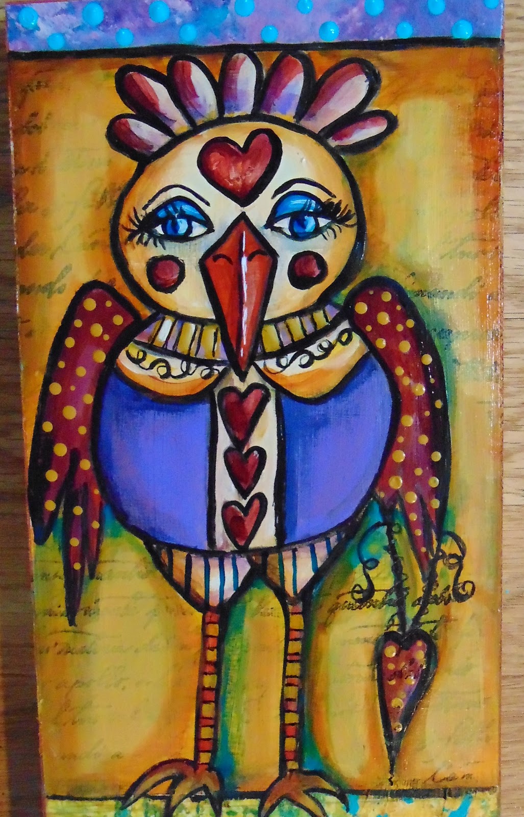My Art Journal: New Quirky Bird Paintings