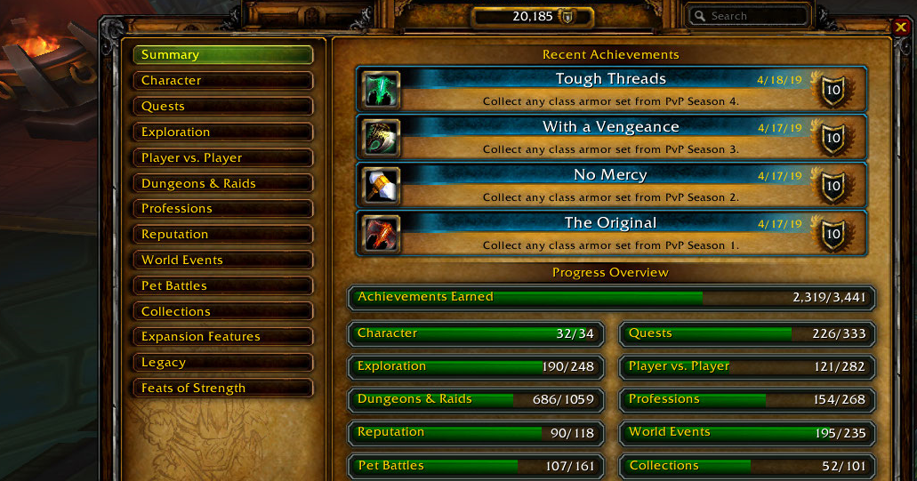 Underachiever: Every WoW Achievement