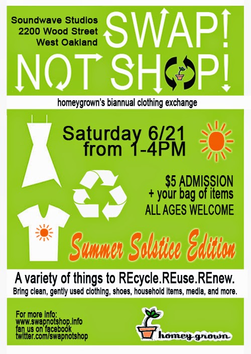 Swap! Not Shop! Homeygrown Clothing Exchanges