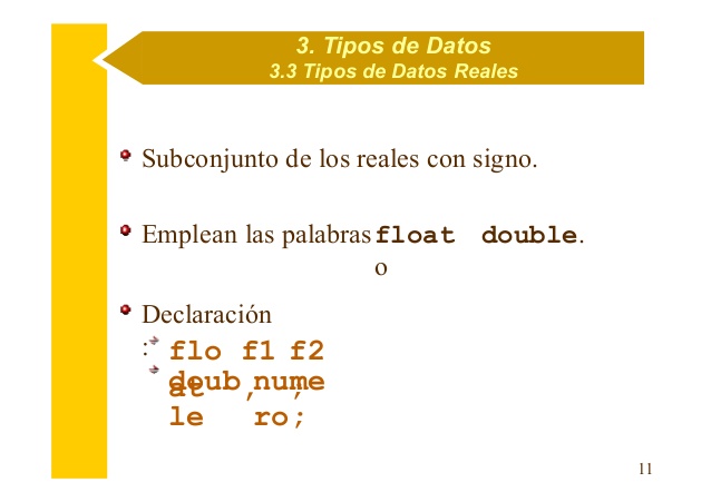 Algoritmos y lenguaje de programación: 3.3 Tipos de datos.