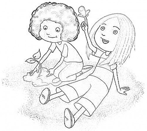 Ateliê jardim Açucar e Canela: Colorir Milly e Molly