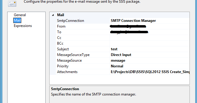 Information Technology: Sending mail from SSIS