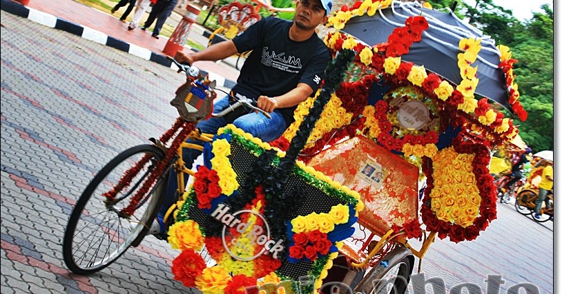 Gambar Beca Berbunga Di Melaka | mie