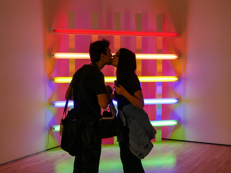 Victor Bloomfield Photo: SFMOMA: Dan Flavin Neon