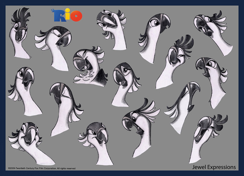 Living Lines Library: Rio (2011) - Character Design