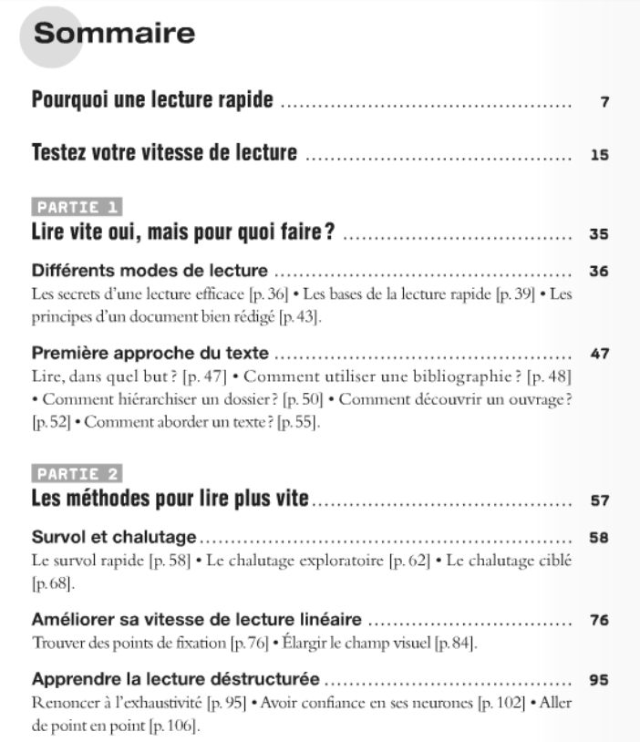 كتاب دليل القراءة بسرعة باللغة الفرنسية Le guide de la lecture rapide
