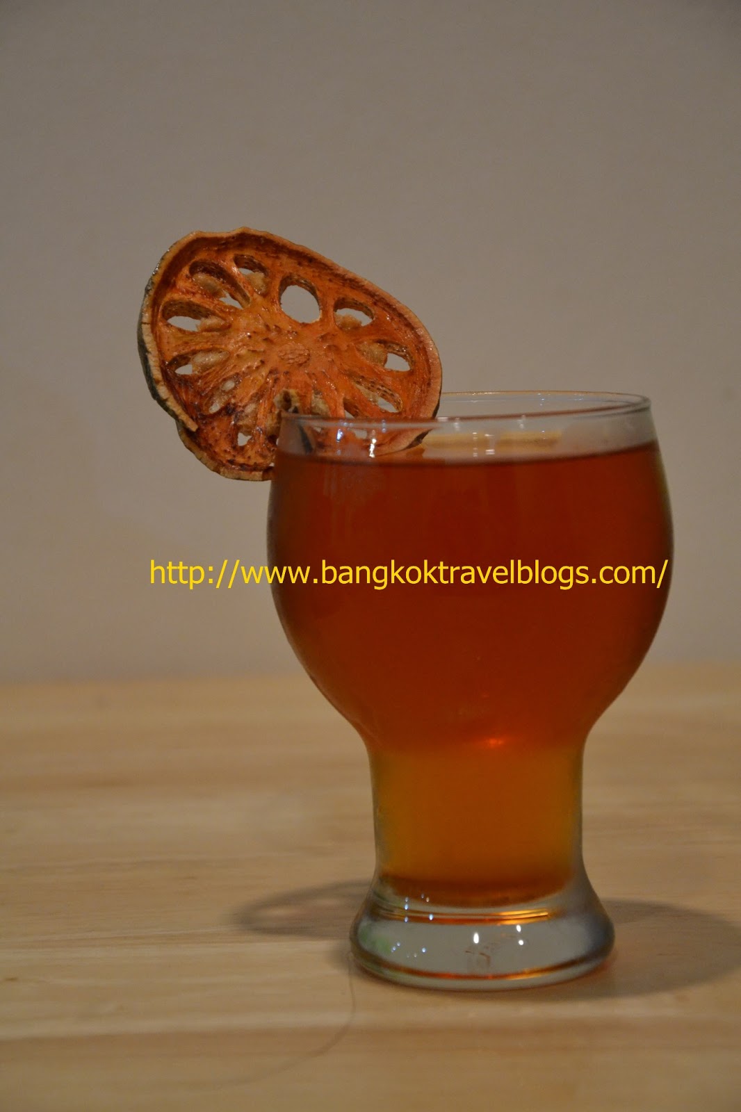 Dried Bael Fruit Tea Juice (Nam Matoom), the Herb and Beverage