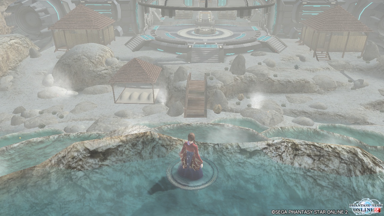 PSO2 ship探訪: 念願のチームルーム”温泉”