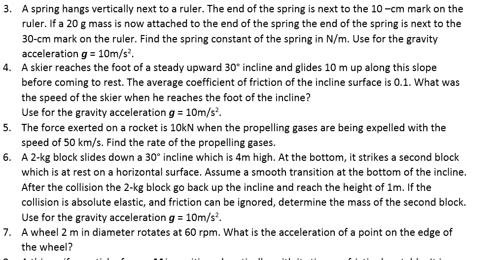 Calculus Based Physics I Exam 2 Calculus Based General Physics I