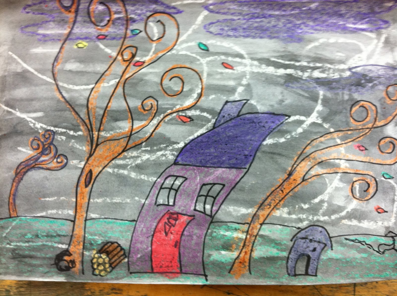 How To Draw Windy Day