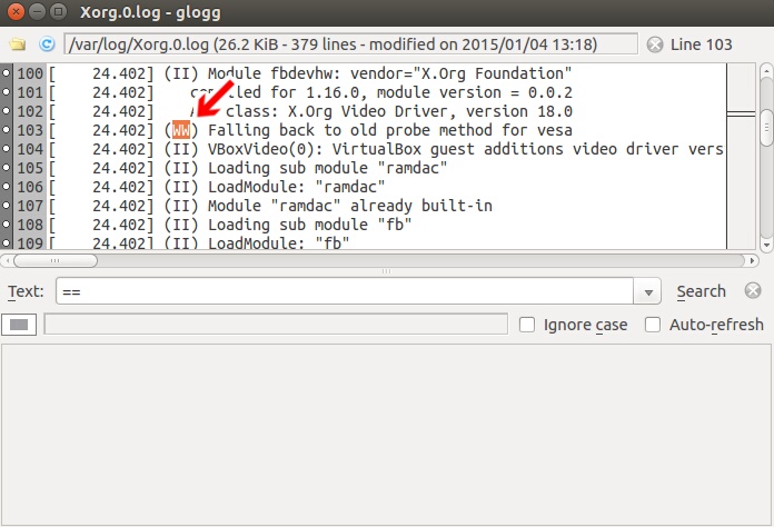 Ubuntu glogg その6 - ログから検索する文字列を指定する・検索条件に合う行のオーバービューを表示する・マークや検索結果の一覧に行 ...