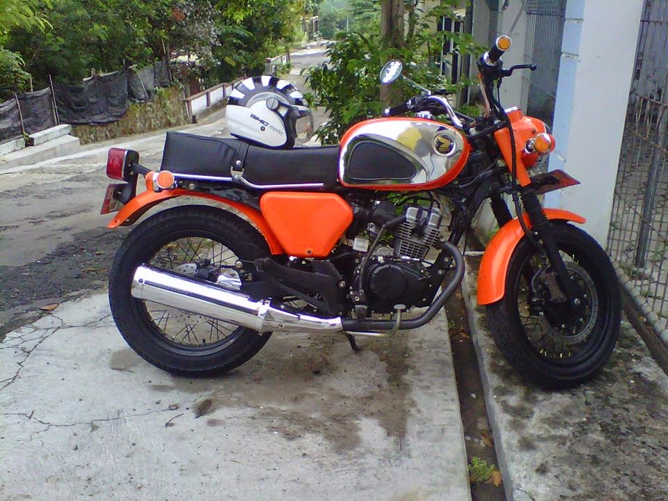 Modifikasi CB Dream Modif Orange Colour . | inspiration all motor ...