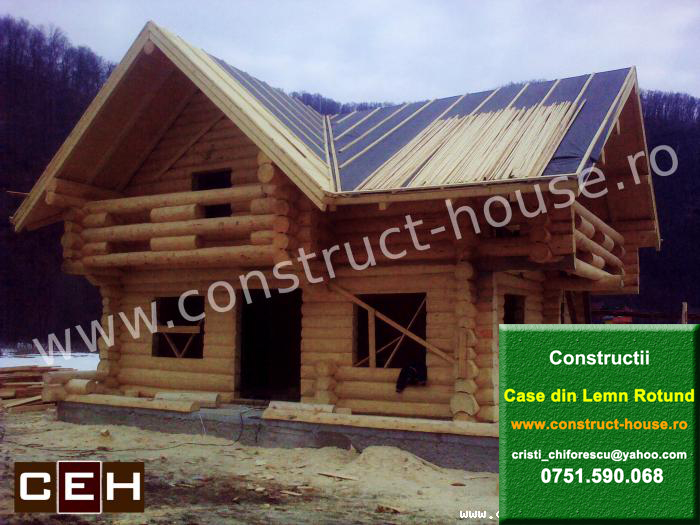 Case din Lemn Rotund, Mirel | Case din Lemn Rotund