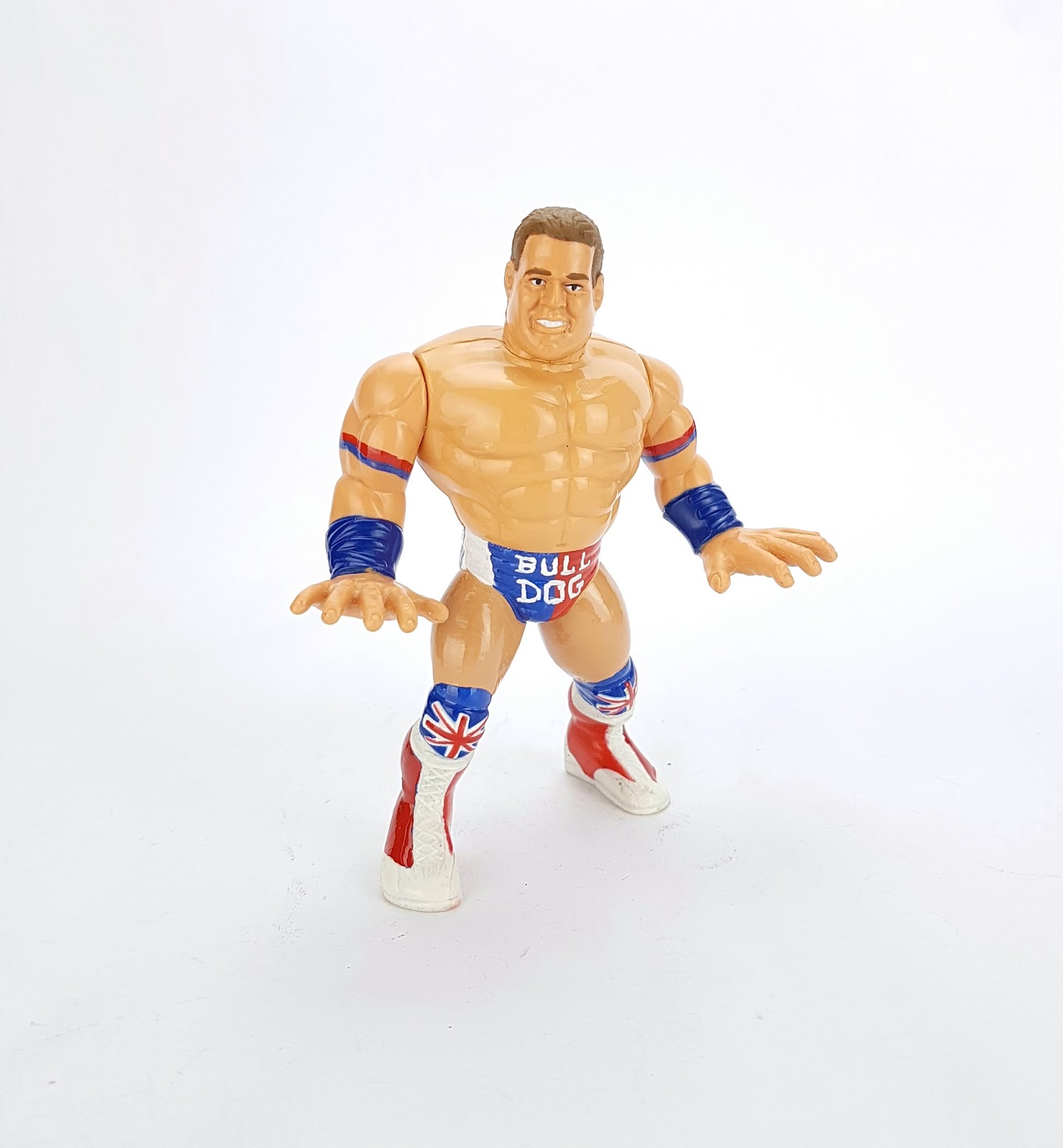 WWF Hasbro Custom Action Figure ☆ The British Bulldog | Vintage Action ...