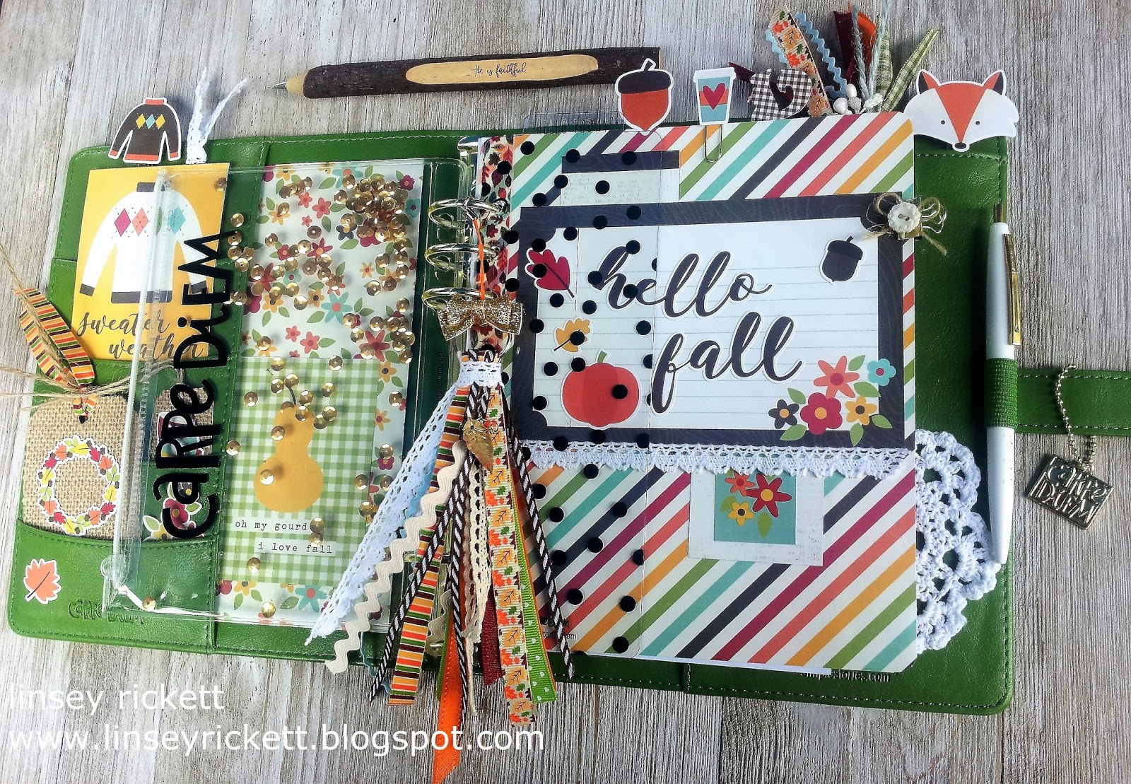 Really Reasonable Ribbon Blog: Hello Fall Planner with Autumn Harvest ...