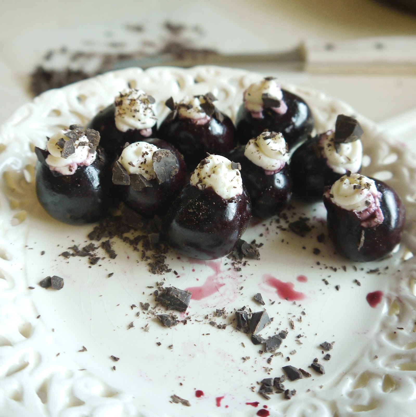 Being the Secret Ingredient: Goat-Cheese-Stuffed Cherries