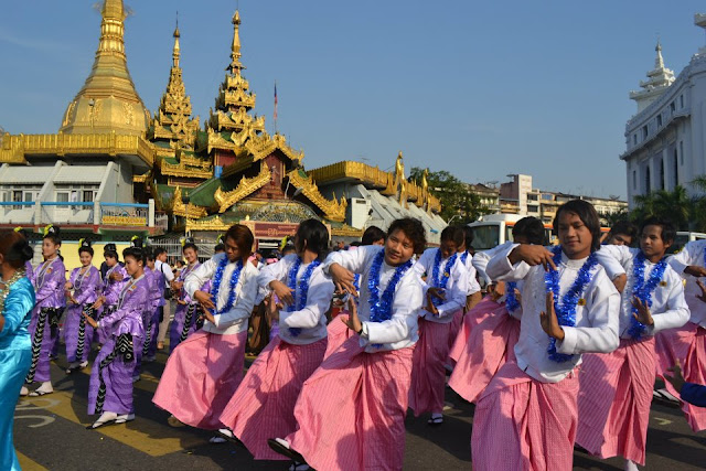 Thingyan Festival 2012 begins in Yangon Myanmar - Myanmar Life