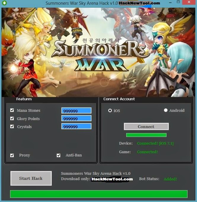 Summoners War: Sky Arena Hack Tools & Cheat New Update