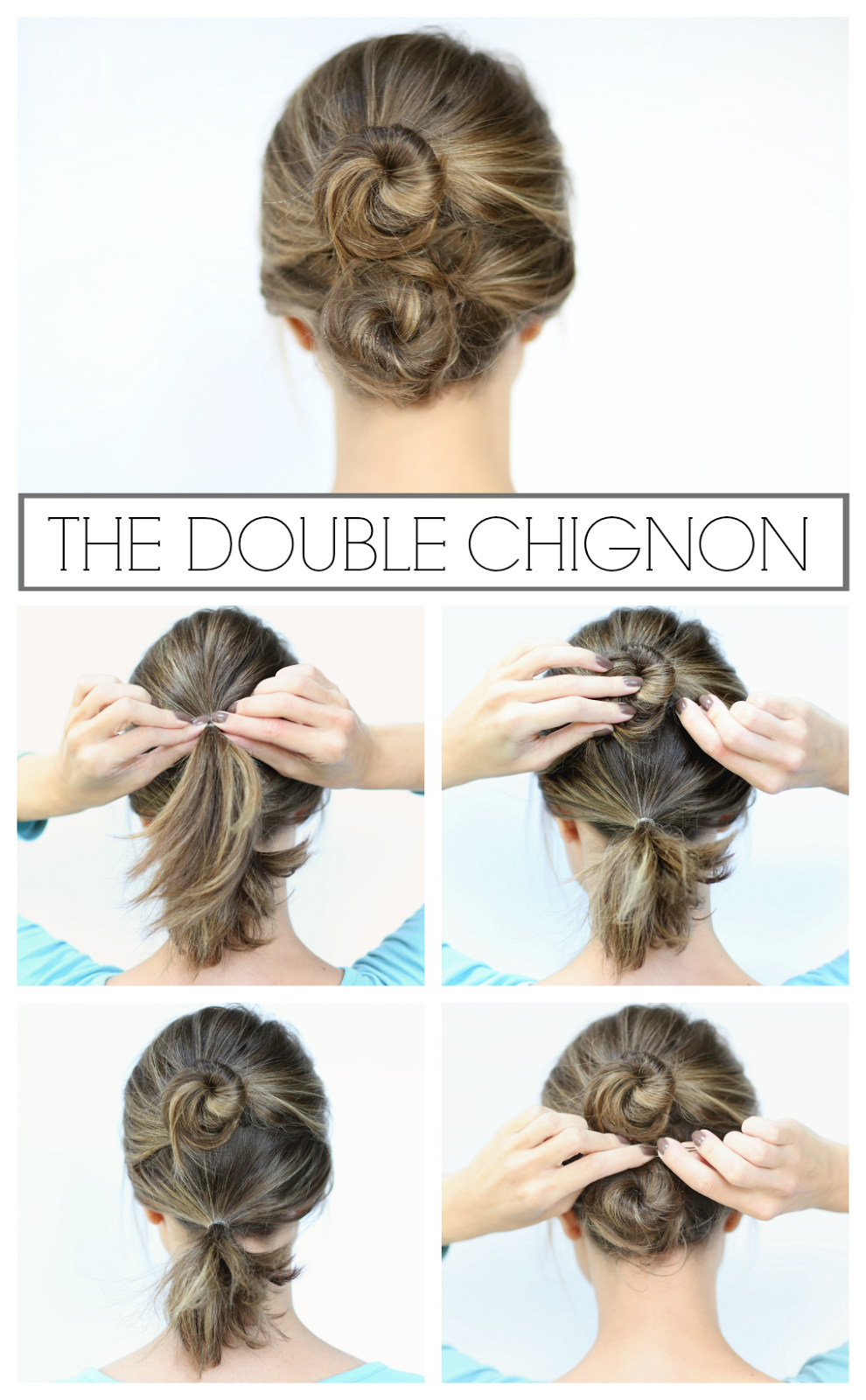 The Double Chignon - Penny Pincher Fashion Blog